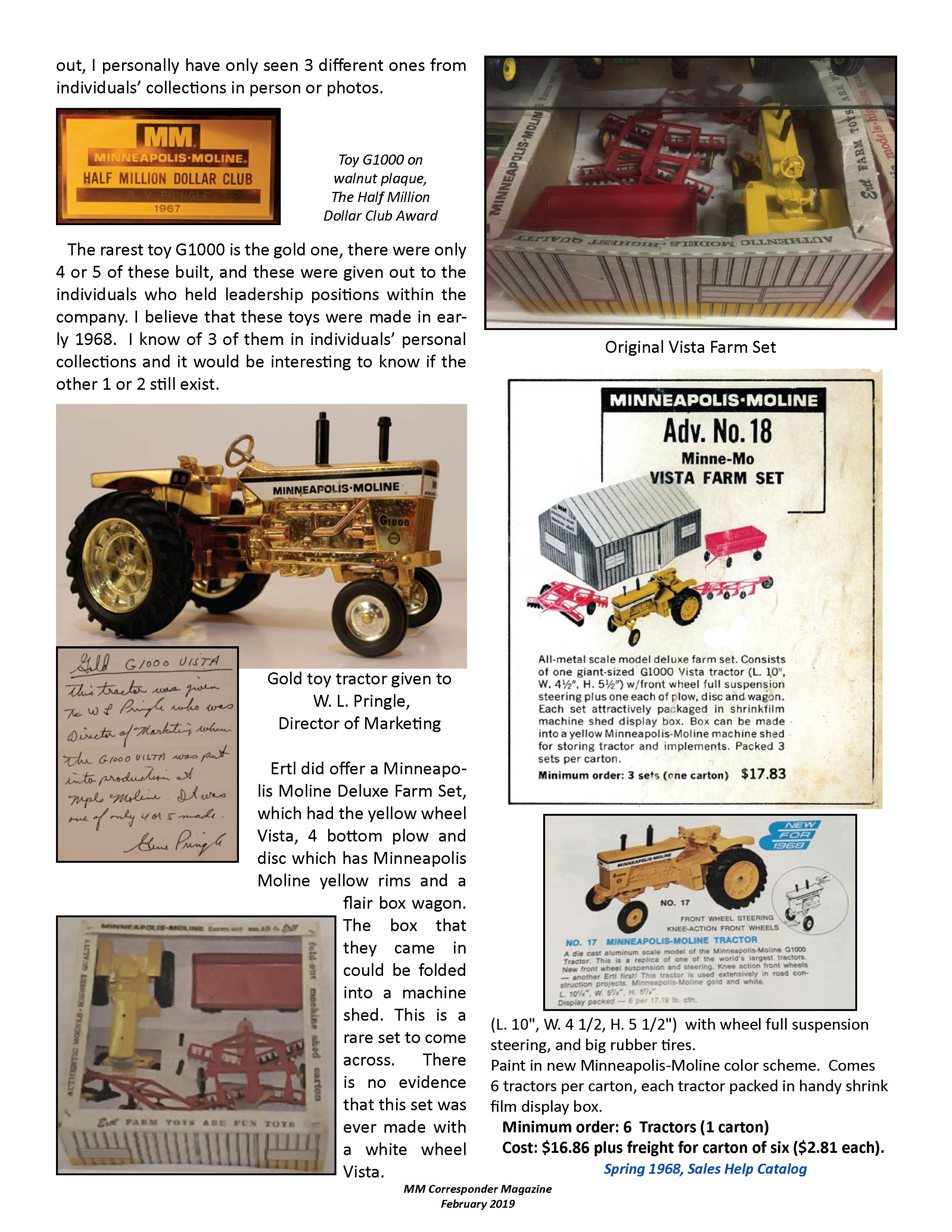 Minneapolis-Moline Toy G1000 Vista | Minneapolis Moline - MM CI